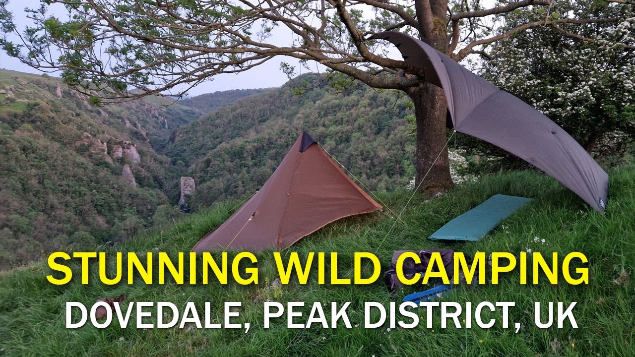 Dovedale Tarp Wild Camping - Peak District - Doves Holes Caves ...