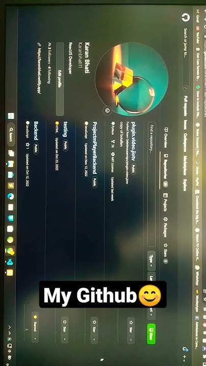 My Github Account #shorts #github #coding - YouTube