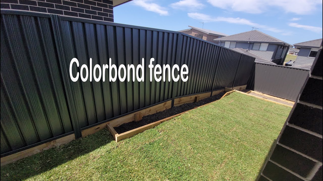 Colorbond fence Installation, How to do fence installation, How to ...