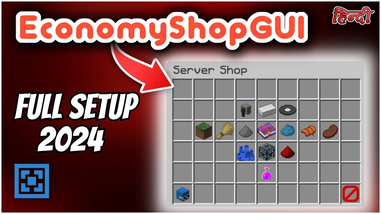 Economy Shop GUI Plugin - Full Setup 2024 | Aternos Server (Hindi ...