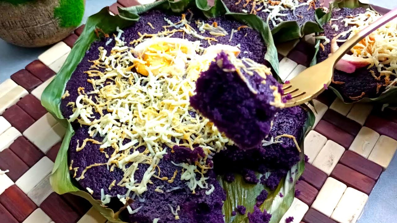 Ube Cheese BIBINGKA || White King Bibingka Mix Recipe - YouTube