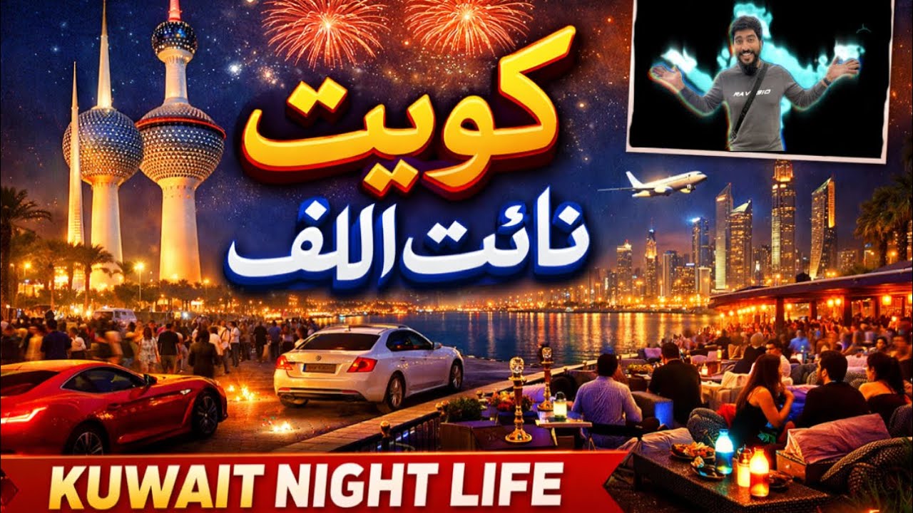 Kuwait Night Life 🇰🇼 | Kuwait City at Night | Street Food & City Lights ...