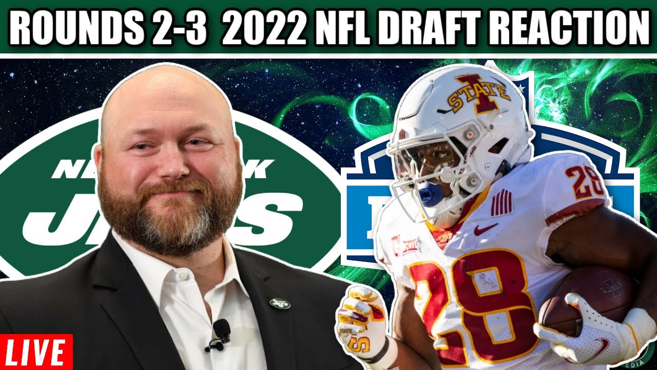 NEW YORK JETS NFL DRAFT DAY 2 WATCH PARTY! (ROUNDS 2-3 LIVE REACTION ...