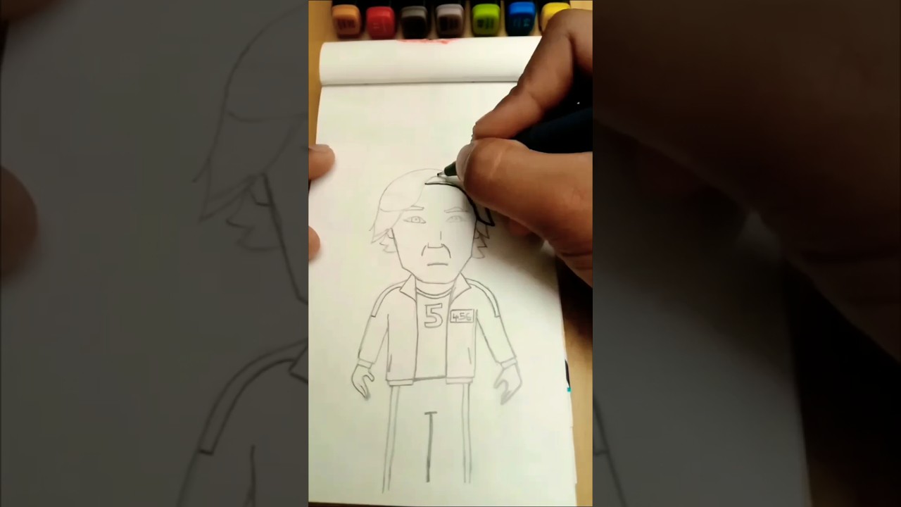 Let's draw 'SQUID GAME' chara...🔥#squidgame - YouTube