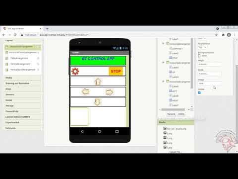 MIT App Inventor 2 - bluetooth car control app develope||Arduino car ...