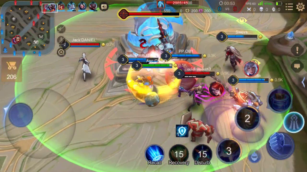 Rov : 5v5 Ultimate end in 1 mins - YouTube