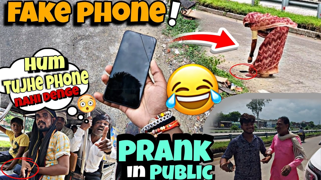 Fake phone prank in public 🤩😜 [vlog-224] @incrediblevlog_01 - YouTube