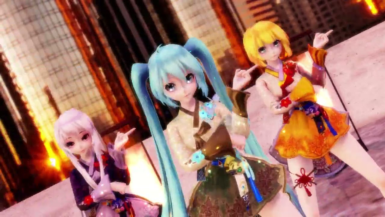 [MMD Remastered] Masked B*tch (Haku/Miku/Rin) {HD} - YouTube