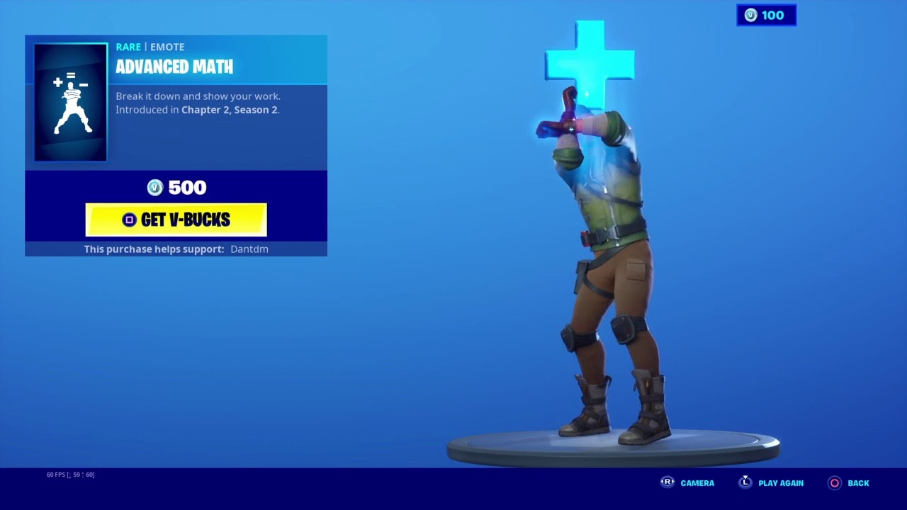 Fortnite new dance advanced maths - YouTube