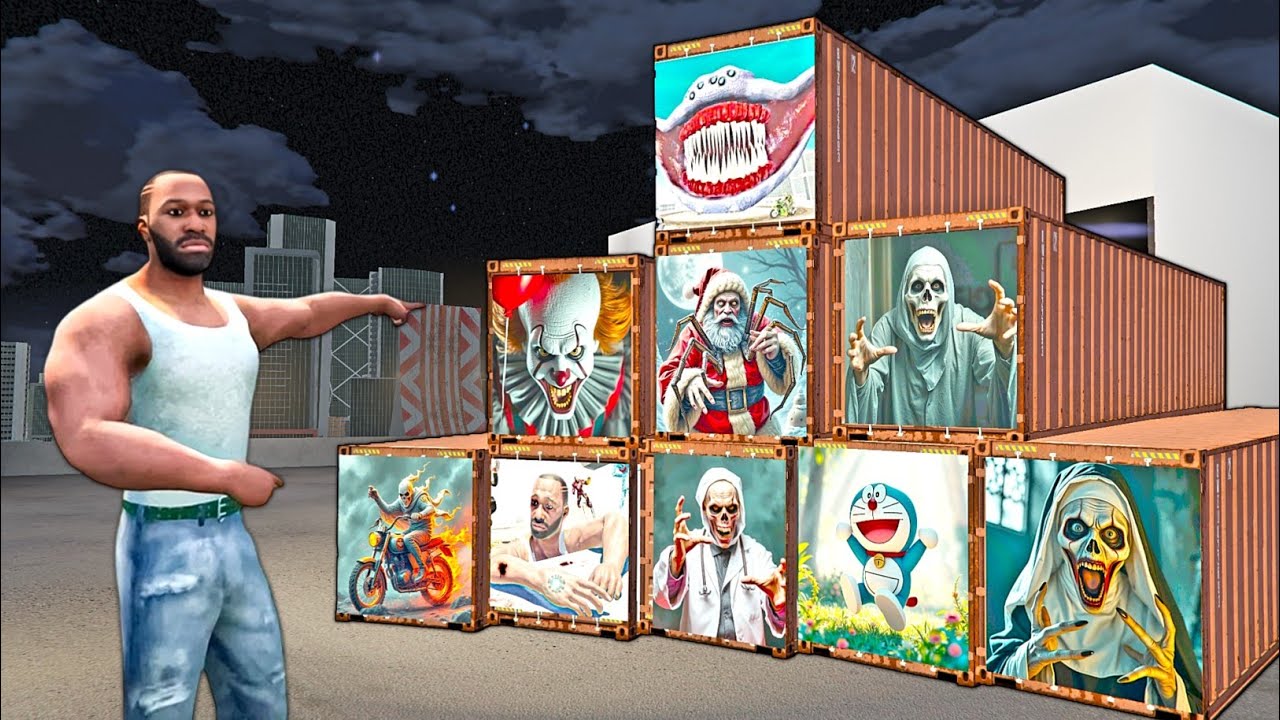 FRANKLIN FOUND SCARY GHOST CONTAINER IN INDIAN BIKE DRIVING 3D - YouTube