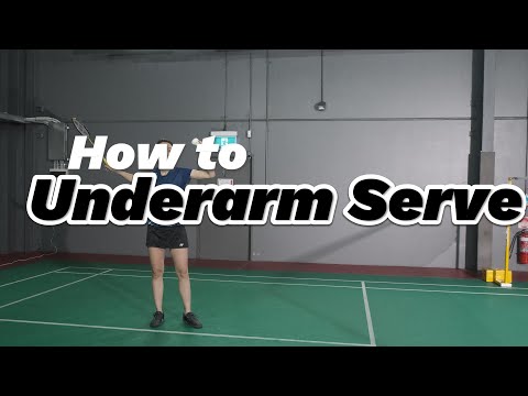 How To Underarm Serve || Badminton