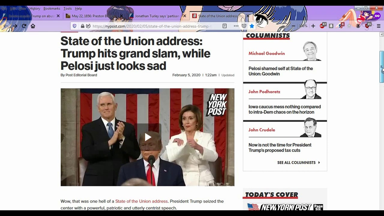 Nancy Tears Us Apart While Trump Is Acquitted - YouTube