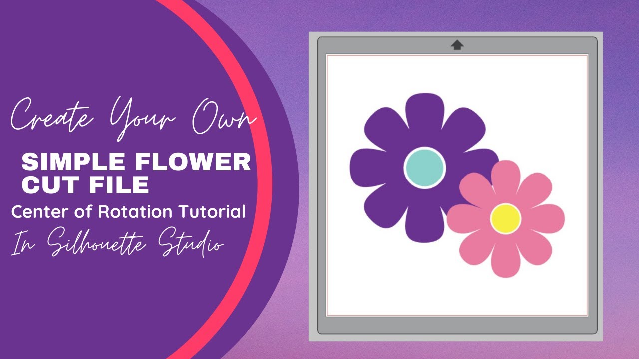 Simple Flower With Center of Rotation and Snap-to-Guides - YouTube