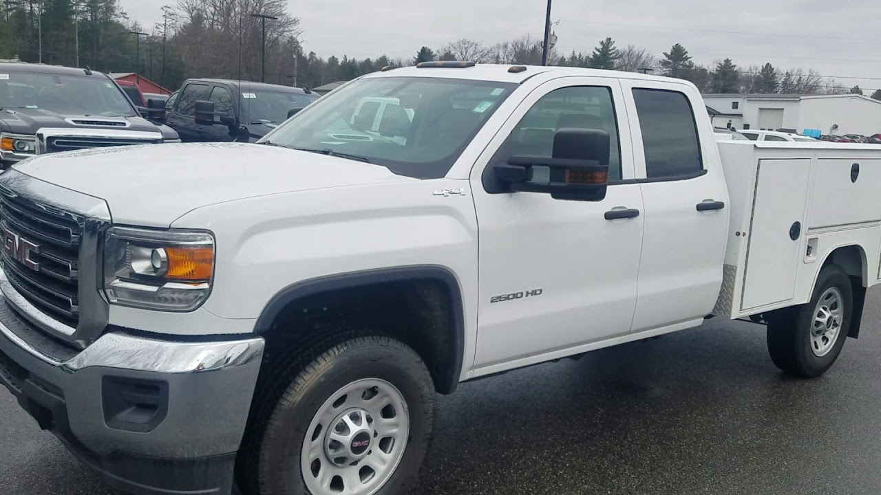 2019 GMC Sierra 2500HD double cab Duramag service body - YouTube