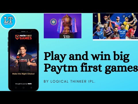How to use Paytm first games app and Earn money with ipl 2020. - YouTube