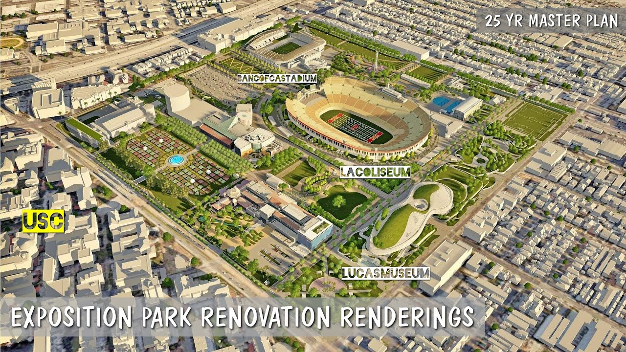 Exposition Park Green Space Renderings | Renovation Master Plan ...