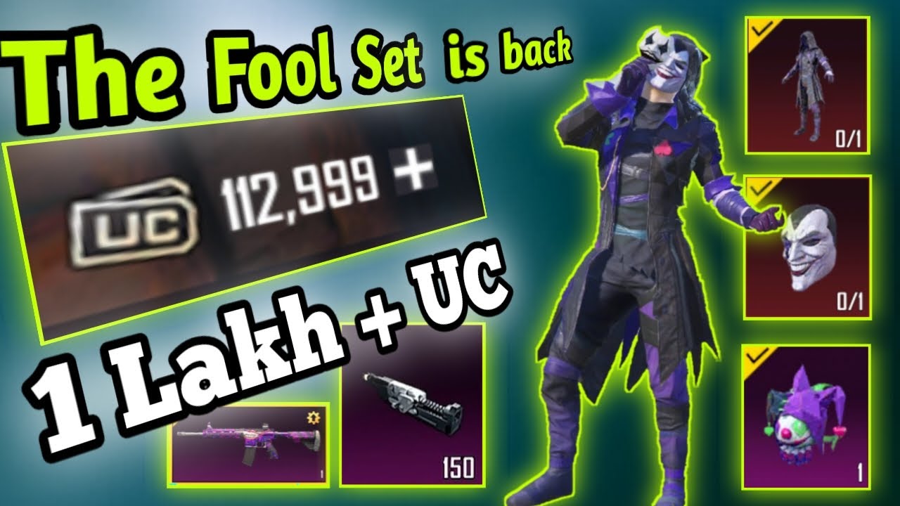 Fool set crate opening | 1 lac uc crate opening | fool set is back ...