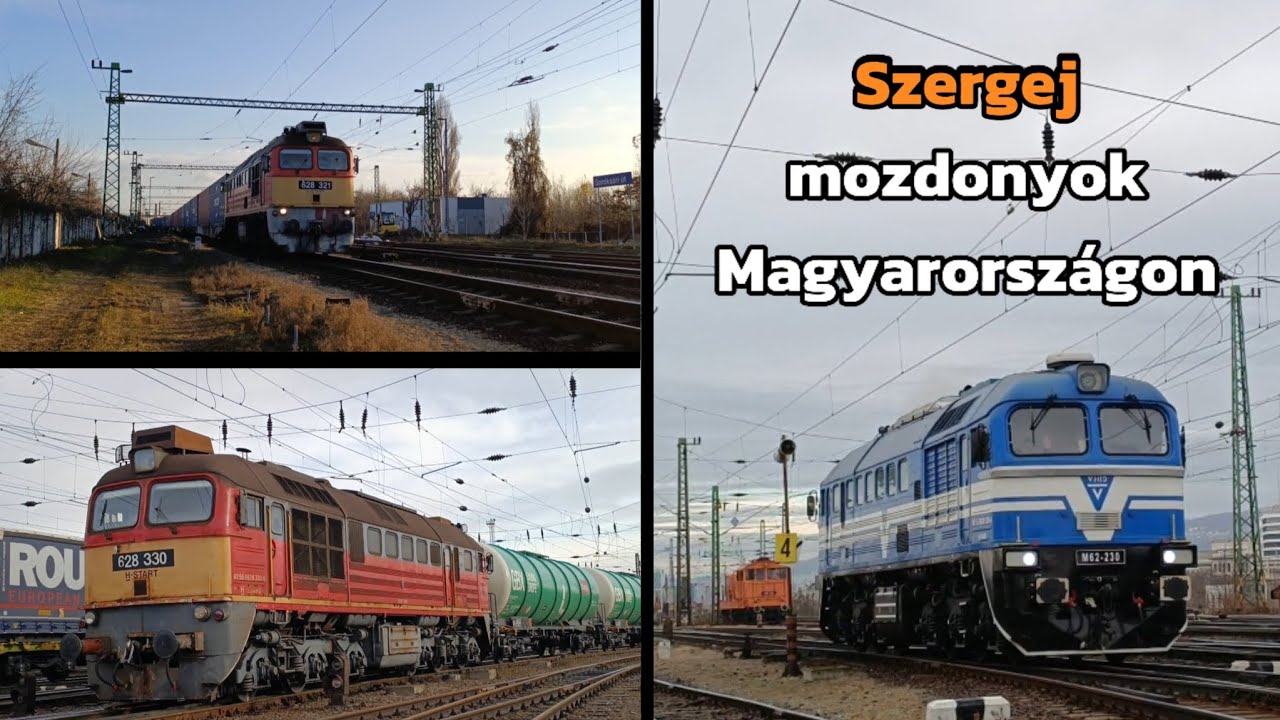 Szergej mozdonyok Magyarországon / Szergej locomotives in Hungary - YouTube