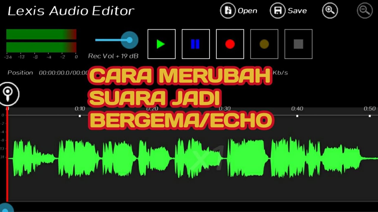 Cara rubah suara menjadi bergema/echo - YouTube