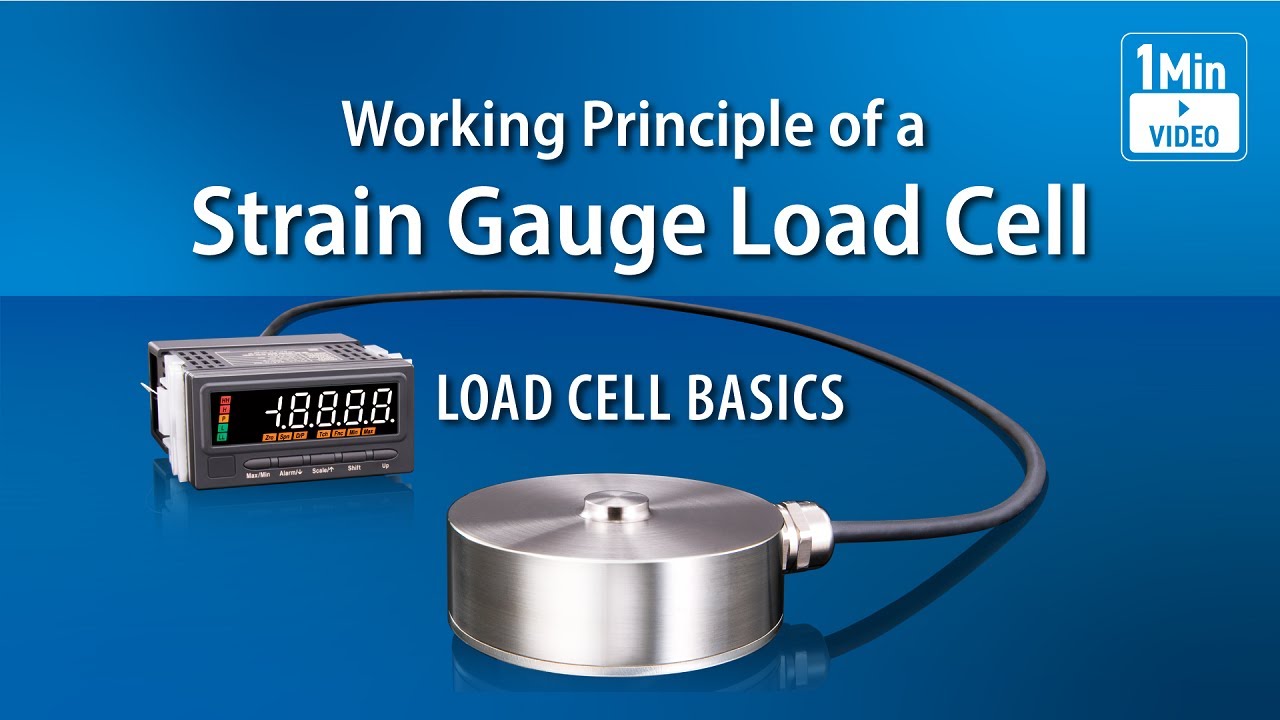 Working principle of a strain gauge load cell - YouTube