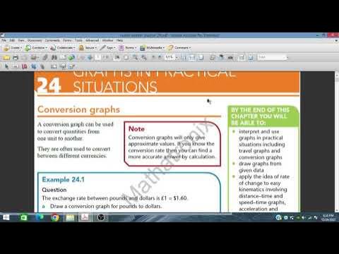 Graphs in Practical Situations Chapter 24 PART A Maths O level and ...