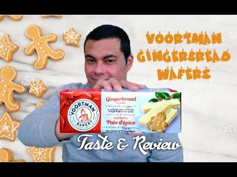 🍘Voortman Gingerbread Wafers LIMITED EDITION Taste & Review - YouTube