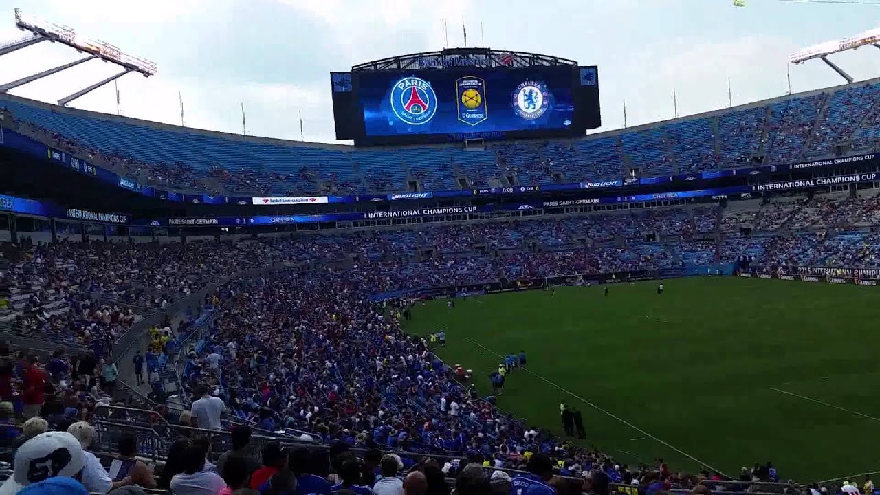 Crowd before the match Chelsea vs PSG Charlotte, NC 7-25-15 - YouTube