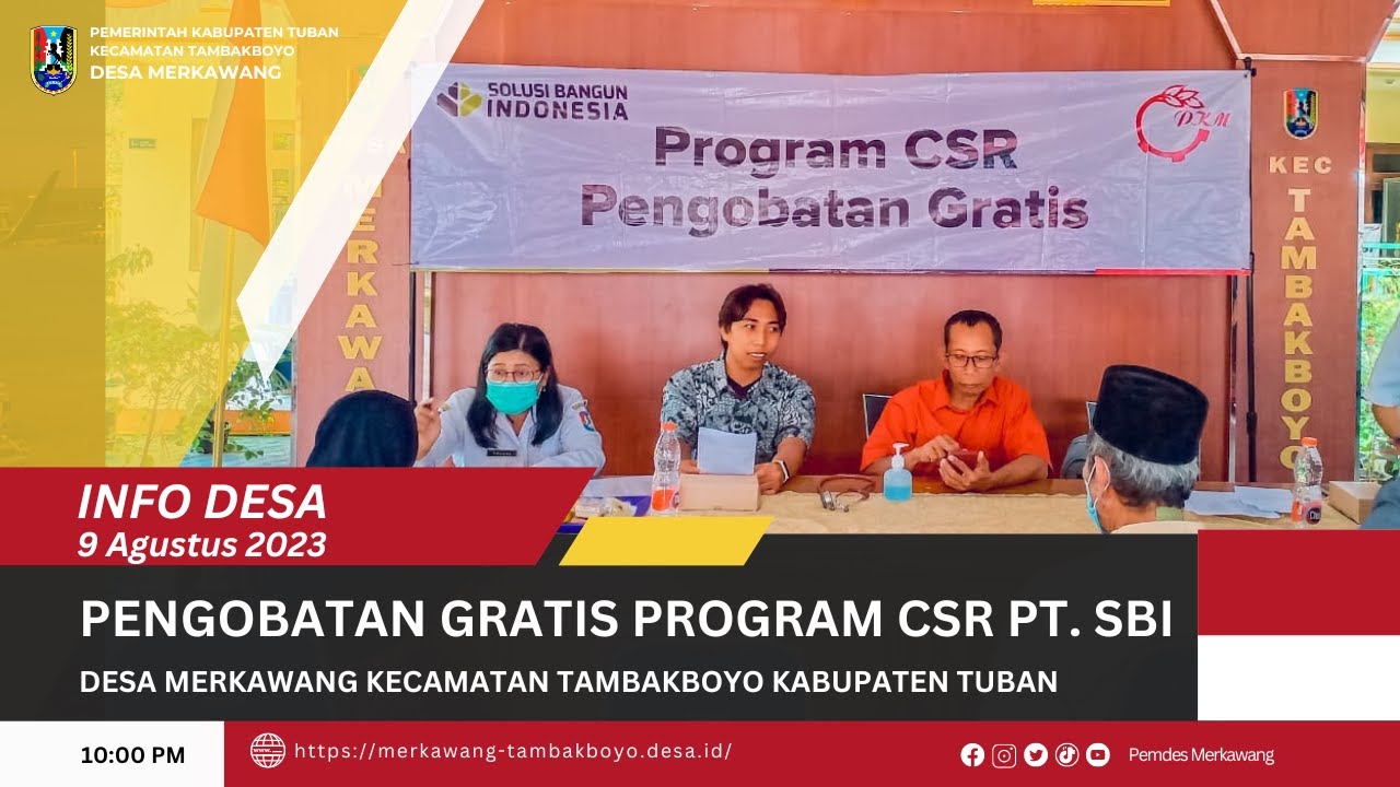 PENGOBATAN GRATIS PROGRAM CSR PT. SBI TUBAN - YouTube