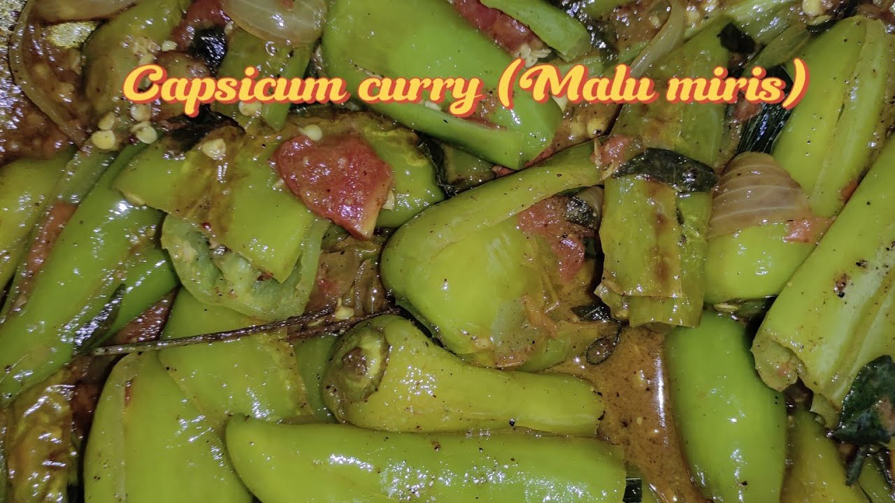 Delicious Capsicum Curry - Malu Miris Curry Recipe - YouTube
