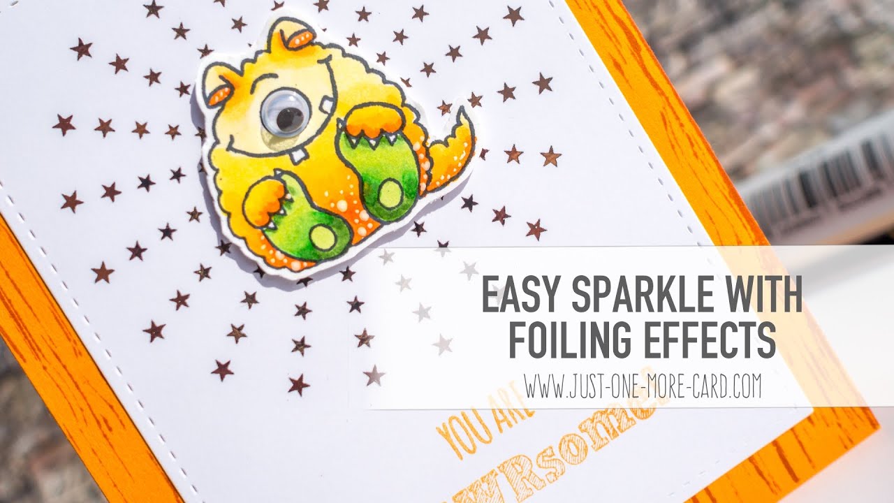 Easy Sparkle with Foiling - YouTube