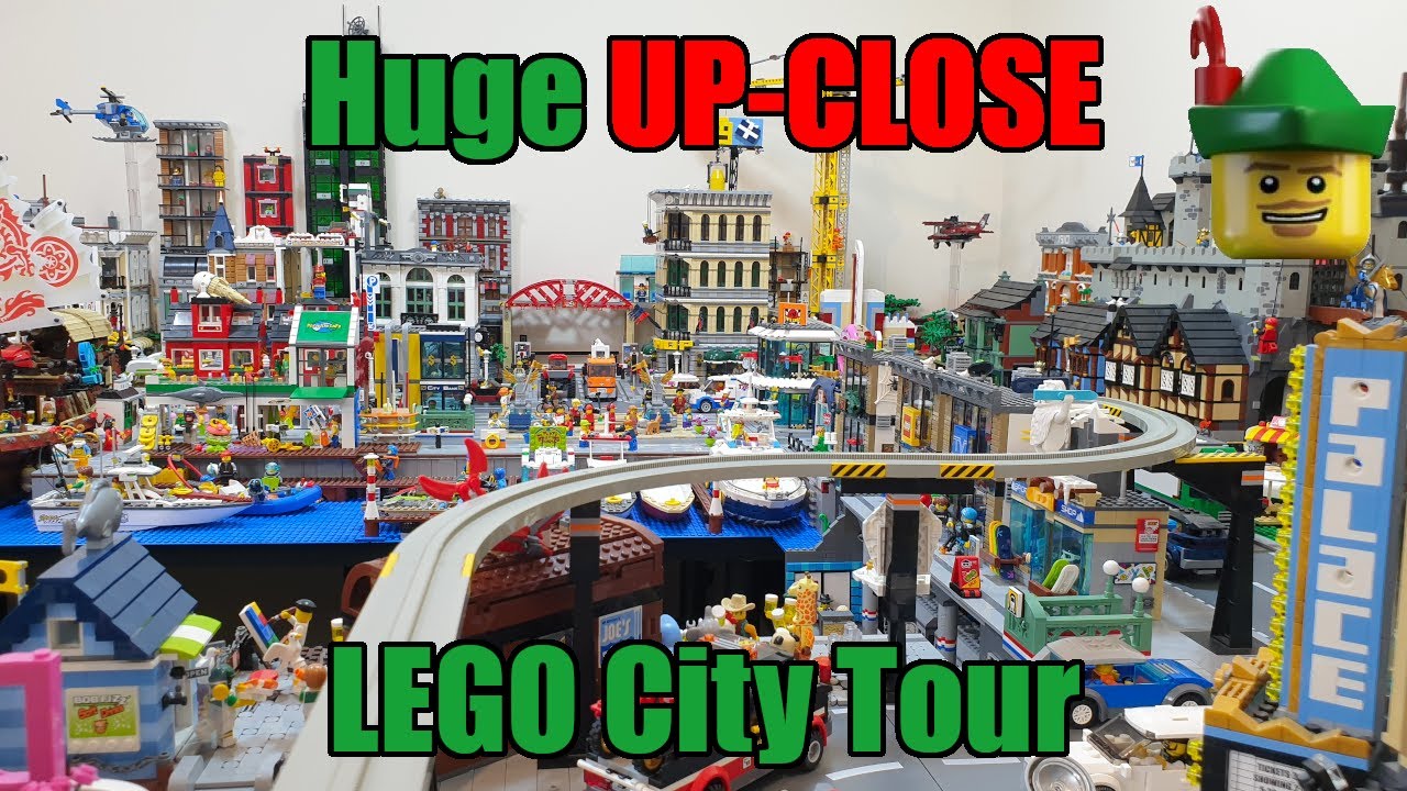 Huge Up-Close LEGO City Tour 🚌📷🏙🏹 - YouTube