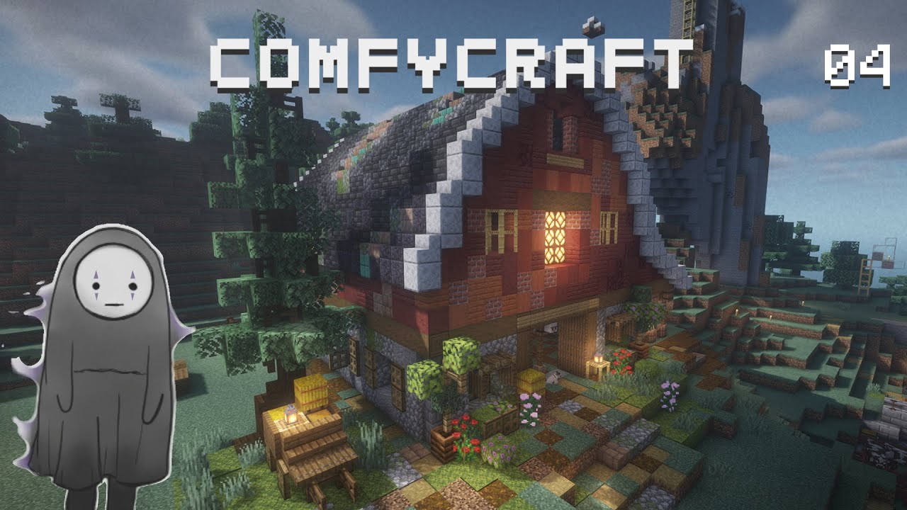 A Big Barn for some Little Farms | Comfycraft SMP Ep04 - YouTube