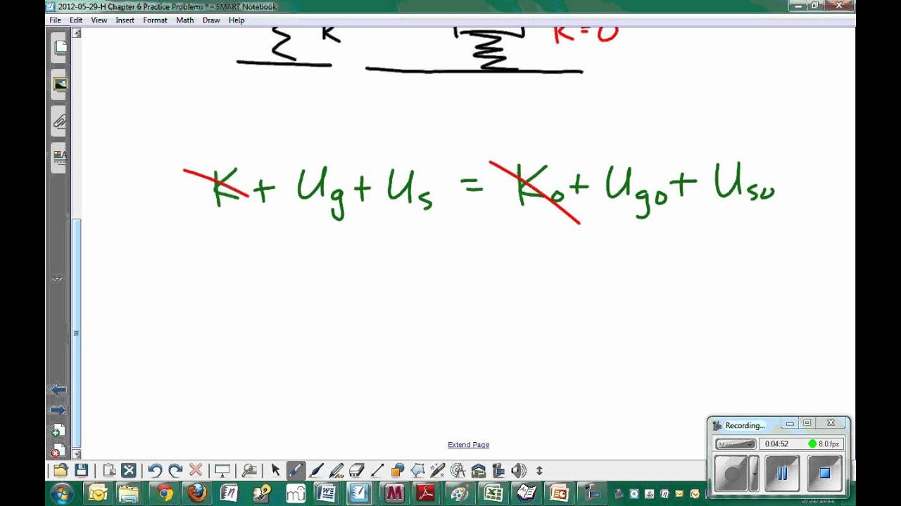 Problem 6 x 'Classic Physics Problem' Dropping a Mass On a Spring - YouTube