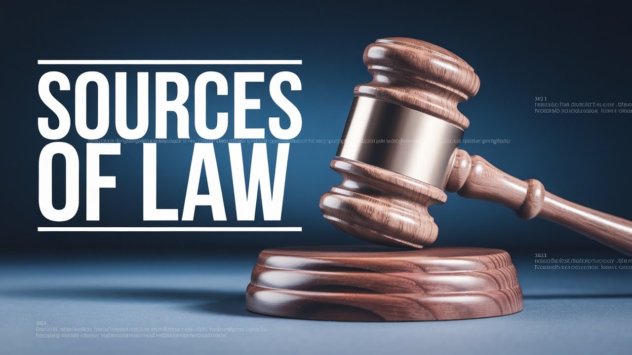The 8 Most Important Sources of Law You Need to Know - YouTube