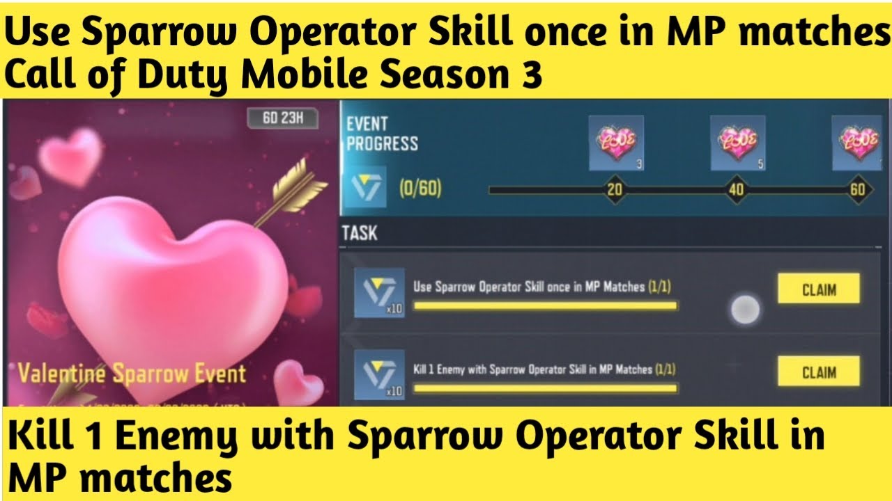 Use Sparrow Operator Once and Kill 1 Enemy with it in MP Matches Call ...