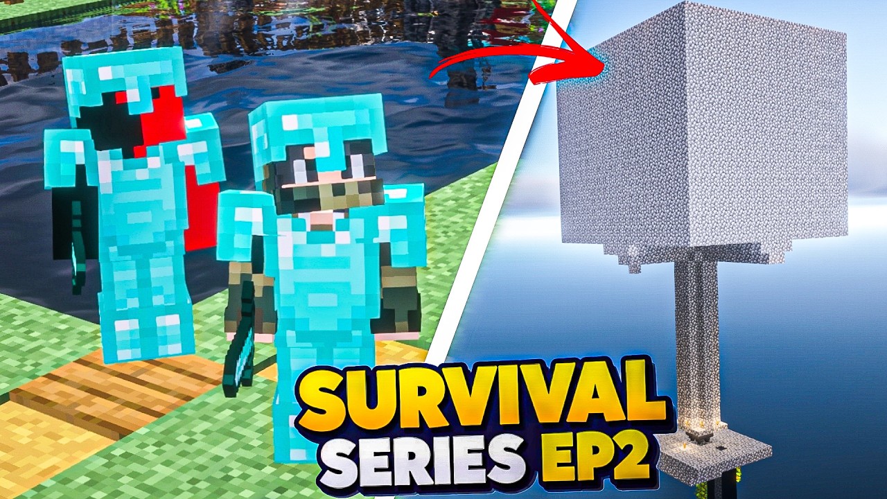 Made Diamond Armor And Xp farm In Minecraft Survival Series Episode 2 ...