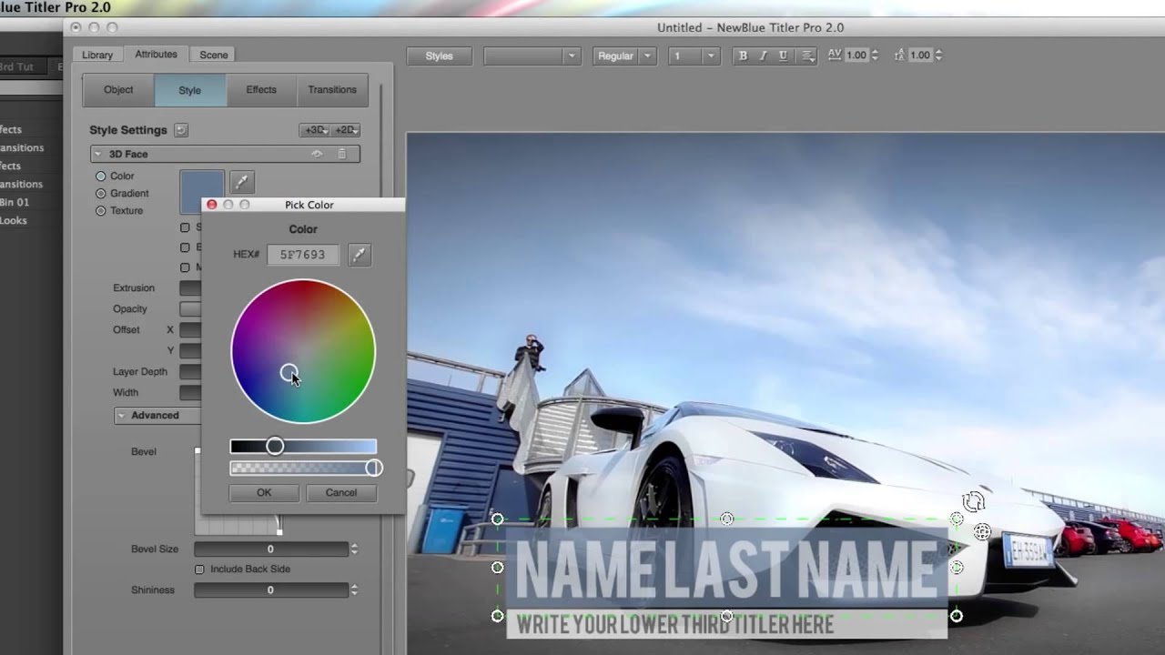 Lower 3rds: Editing Colors, Gradients, & Textures | Tutorial - YouTube