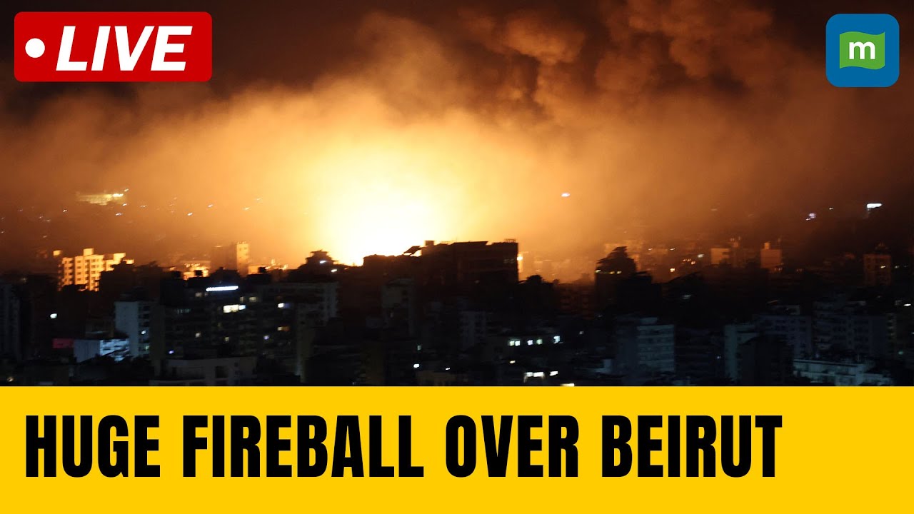 Live: Huge fireball over Beirut as Israel steps up strikes on Lebanon ...
