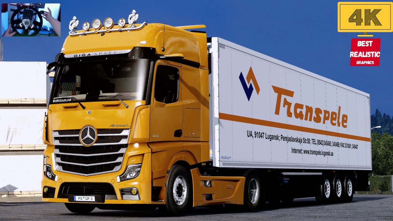 ETS2[Reshade]Mercedes MP5 Realistic Driving RPM-Map - YouTube