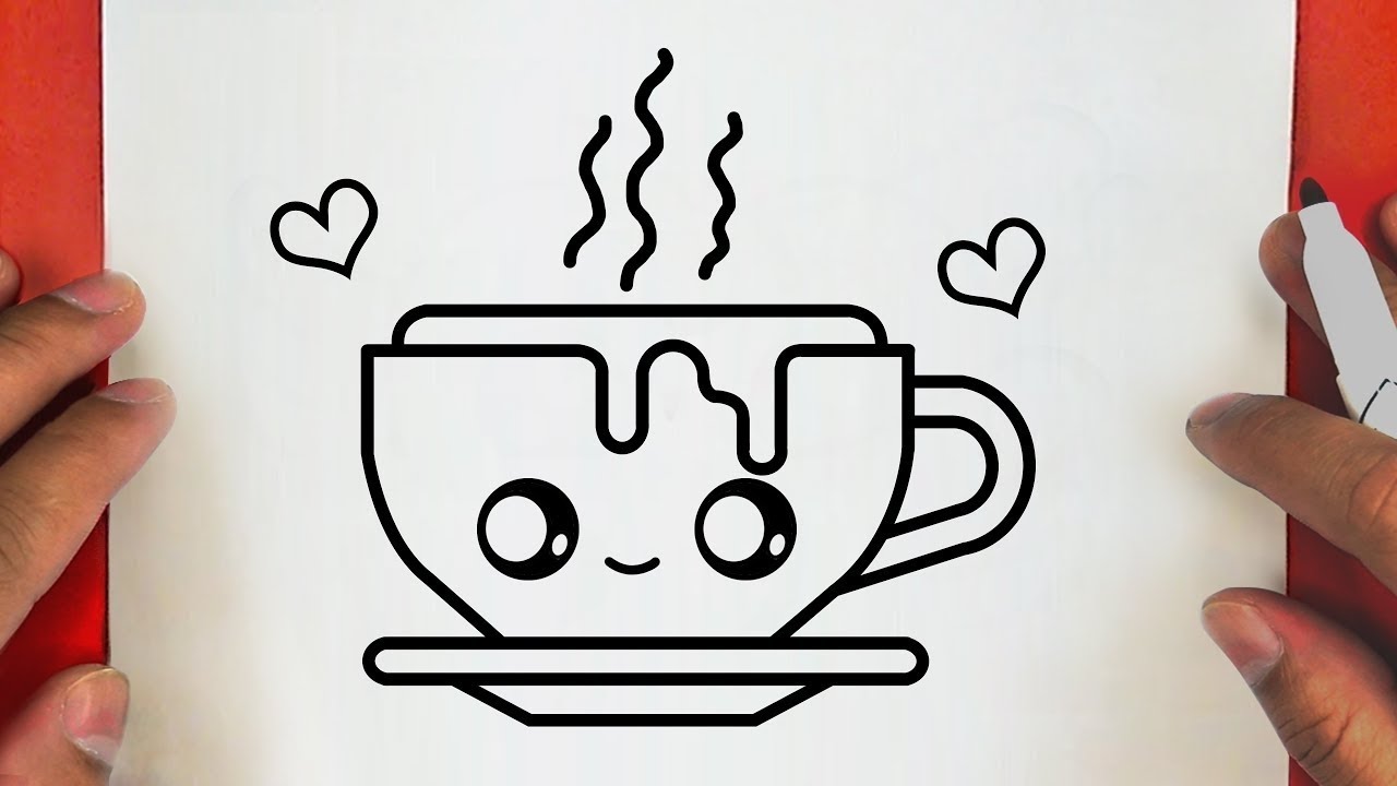 HOT COFFEE drawing, painting and colouring for kids, toodles ideas for ...