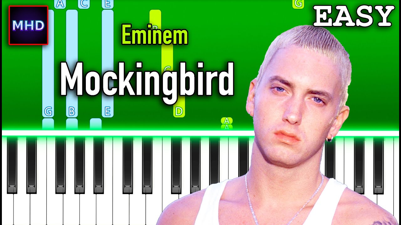 Eminem - Mockingbird - Piano Tutorial [EASY] - YouTube