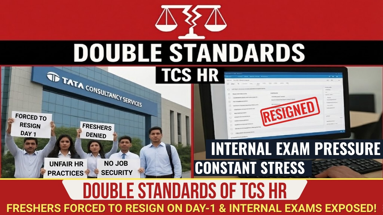 DOUBLE STANDARDS OF TCS HR: Fresher Forced to Resign on Day 1 ...