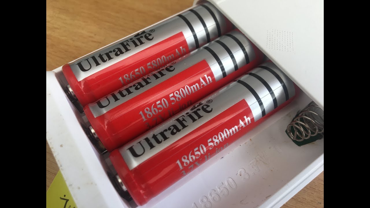 UNBOXING BATTERY ULTRAFIRE 18650 - 5800mAh - YouTube