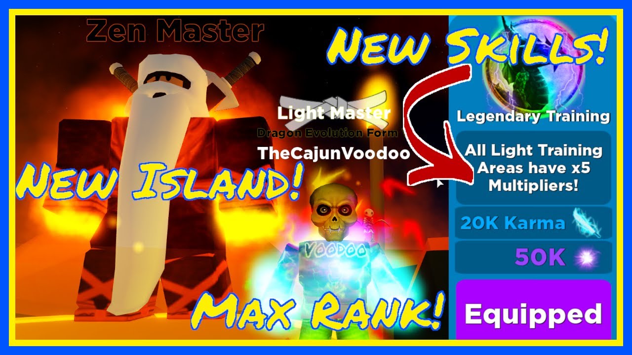 **Update** Dragon Legend Island! *New Skills, Shuriken, & Code! | Roblox Ninja Legends - Max ...