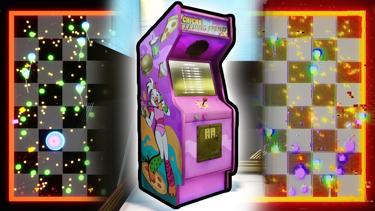 LA ARCADE SECRETA de FNAF SECURITY BREACH | Chica's Feeding Frenzy - GG ...