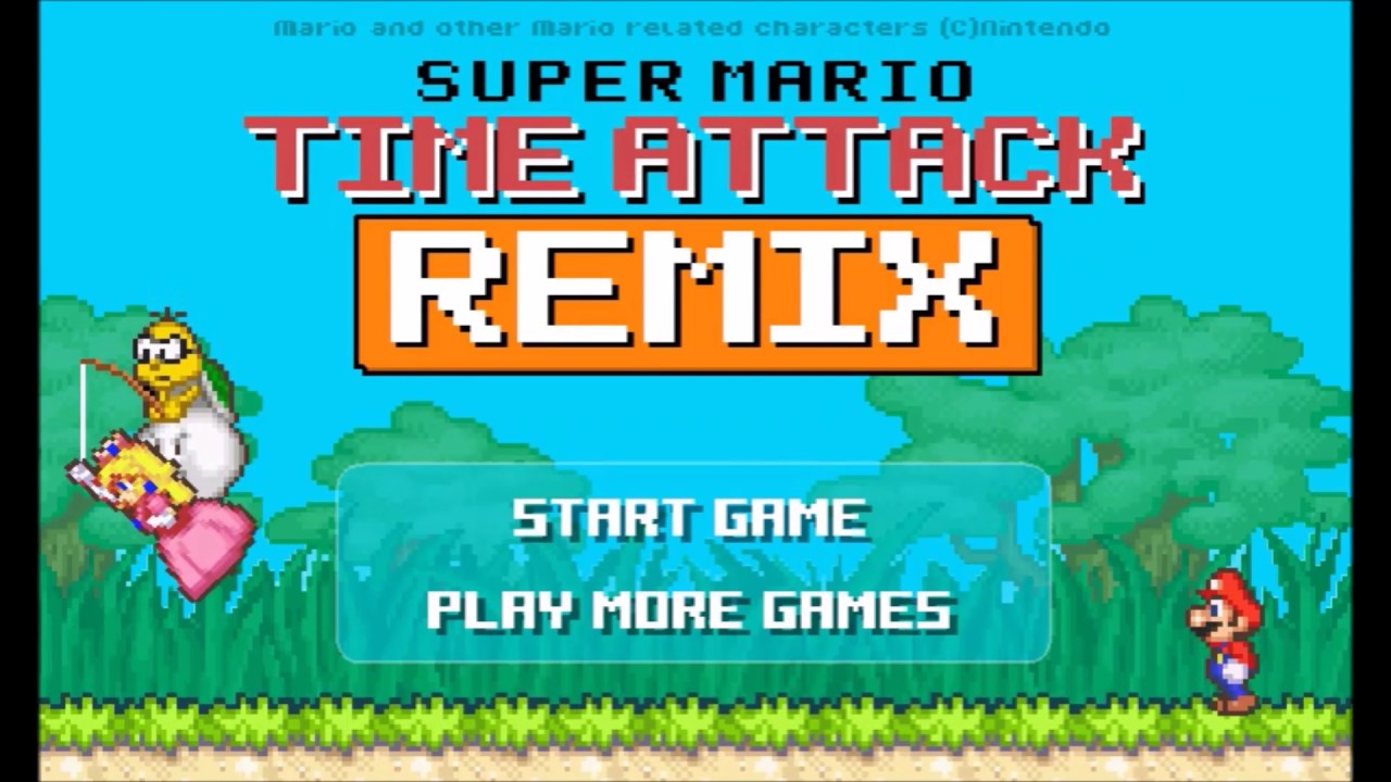 Super Mario Time Attack Remix Flash Game - YouTube
