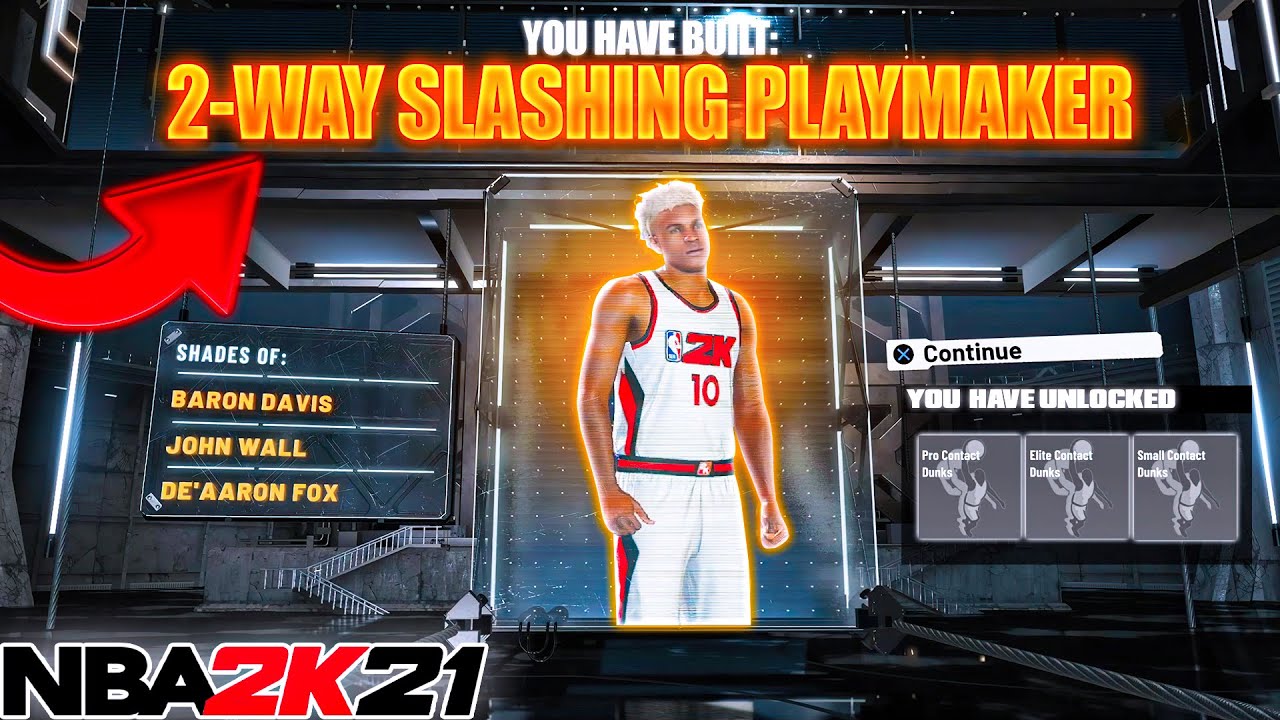 NBA2K21 THE NEW 2-WAY SLASHING PLAYMAKER w/CONTACT DUNKS IS ...