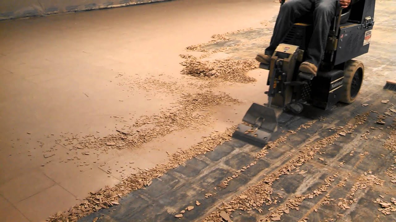 Removing vct tile Topeka Kansas - YouTube