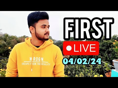 My first live 😄 join fast... - YouTube
