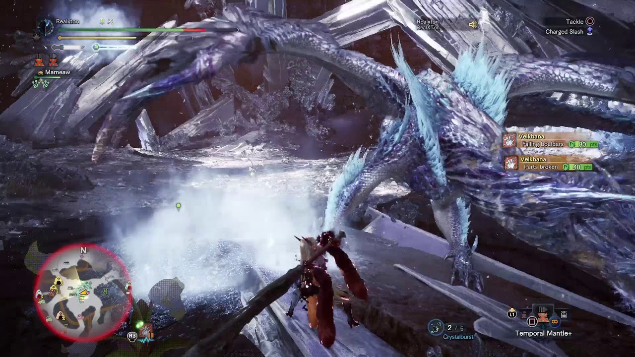 MHWorld Iceborne :Arch Tempered Velkhana Great Sword Solo - YouTube